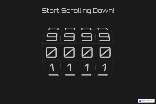 Round Text Scroll Effect Webflow Cloneable