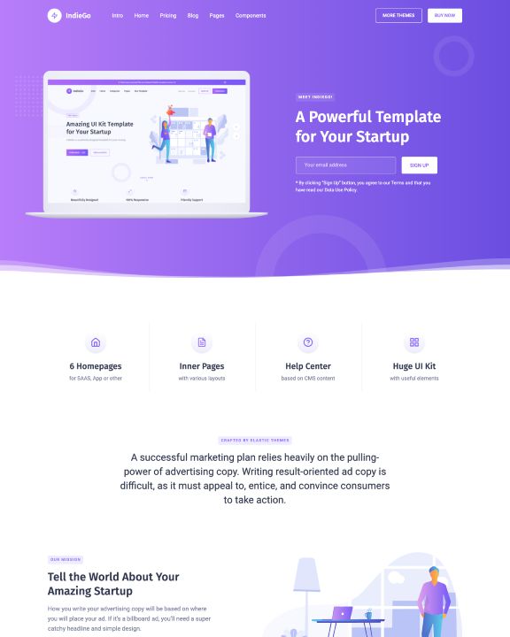 Clean Startup Webflow Template IndieGo | FlowRadar