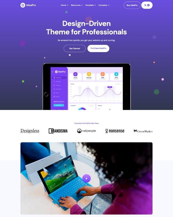 Design Professional Webflow Template IdeaPro | FlowRadar