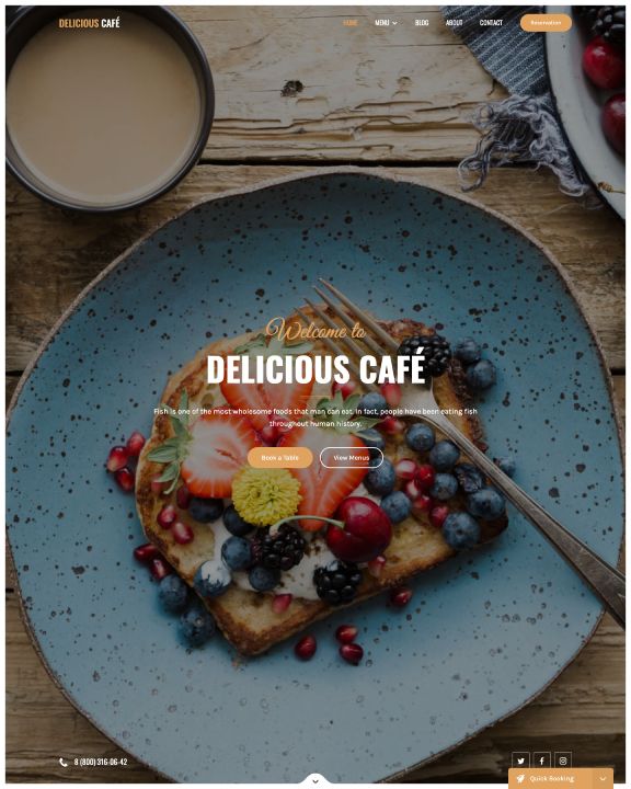Cafe Webflow Template Café | FlowRadar