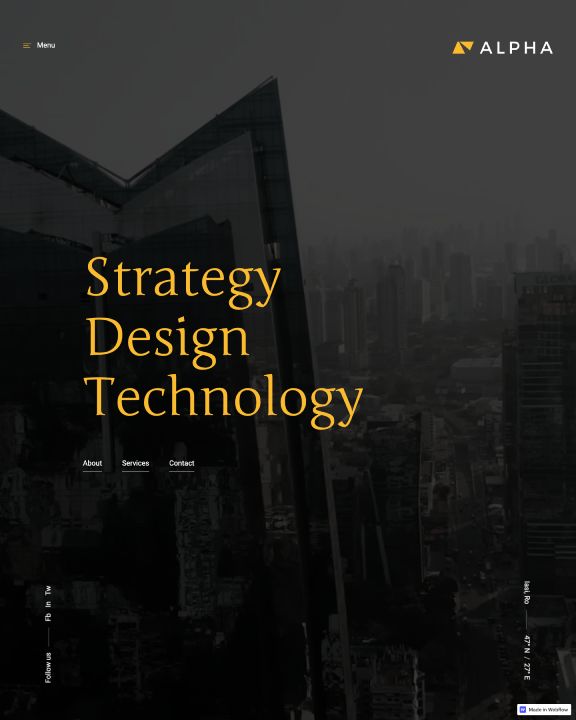 Technology Design Webflow Template Alpha | FlowRadar