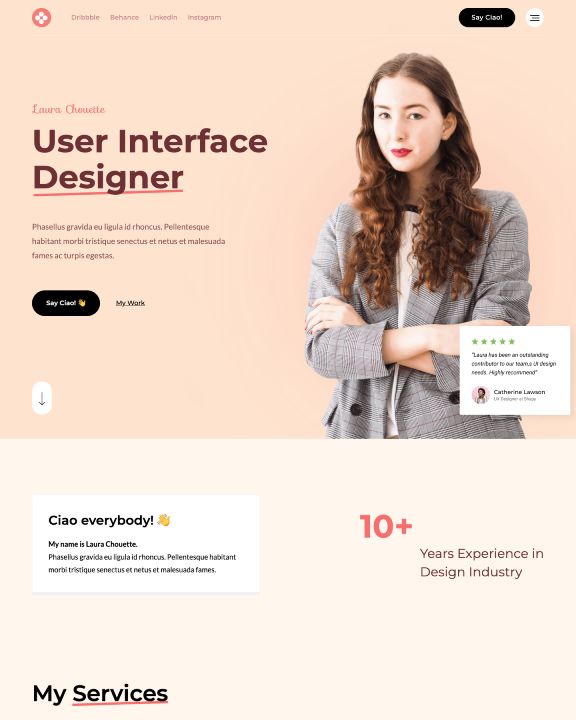User Interface Designer Webflow Template Profolio | FlowRadar