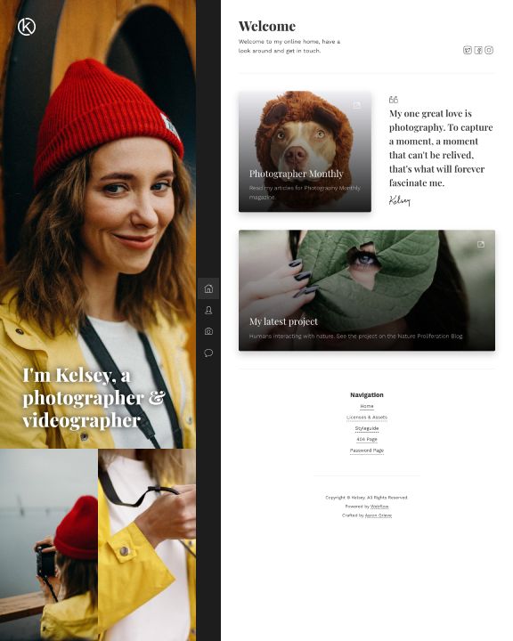 Videography Webflow Template Photographa | FlowRadar