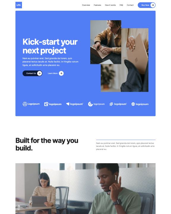 Kickstarter Webflow Template Landing Page Ace | FlowRadar