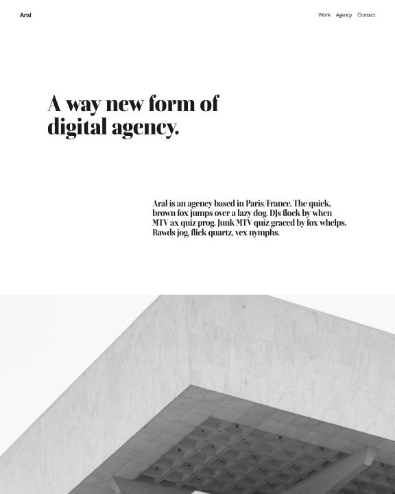 Simple Agency Webflow Template Aral | FlowRadar