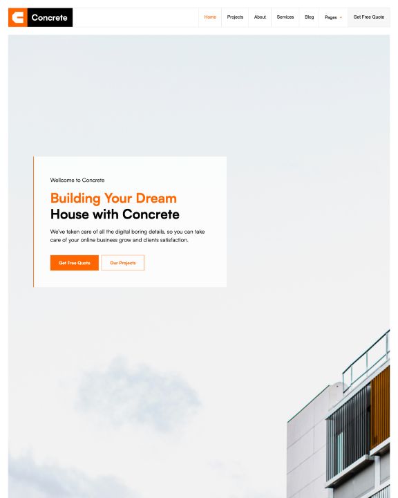 Concrete Webflow Template Concrete | FlowRadar