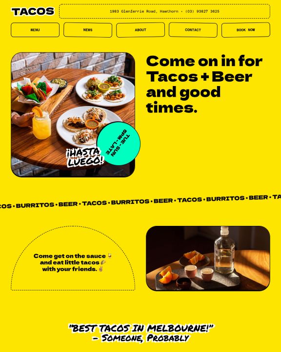 Mexican Restaurant Webflow Template Tacos | FlowRadar