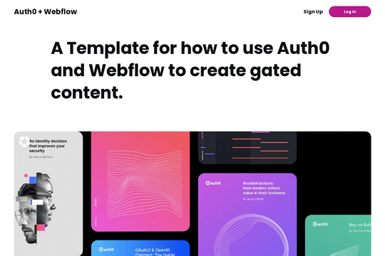 Auth0 Webflow Template Webflow Cloneable