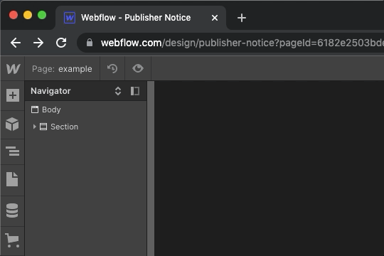 Publish Status in Browser Tab Webflow Cloneable