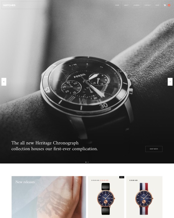 Watches Ecommerce Webflow Template Watches | FlowRadar
