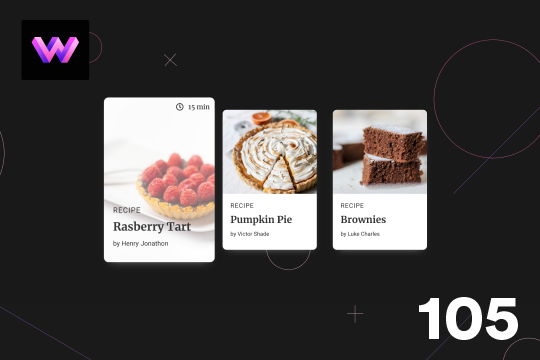 Recipe Card Animation Webflow Cloneable