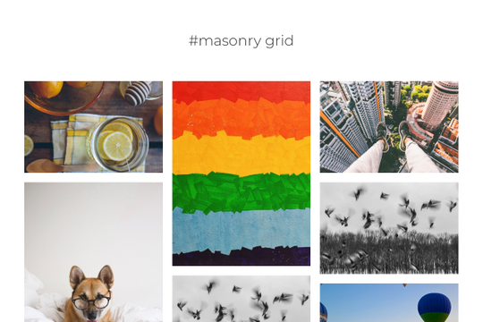CMS Vertical Masonry Grid Webflow Cloneable