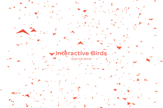 Interactive Birds Three.js Webflow Cloneable