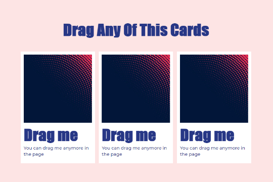Draggable Content Cards Webflow Cloneable