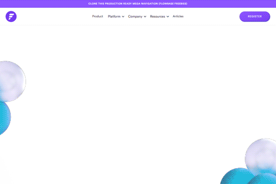 Menu Navigation Dropdown Interaction Webflow Cloneable