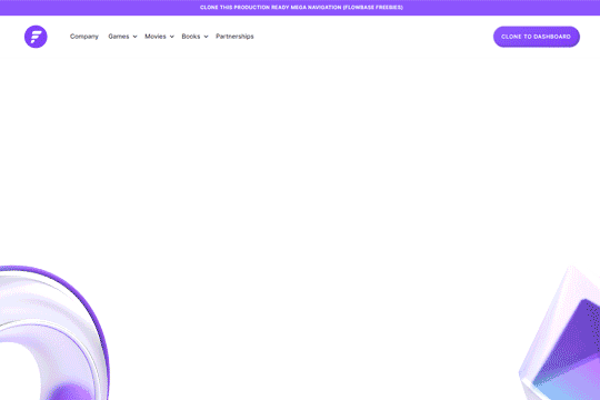 Mega Menu Dropdown Hover Webflow Cloneable