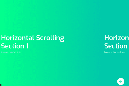 Horizontal Scroll with Gradients Webflow Cloneable