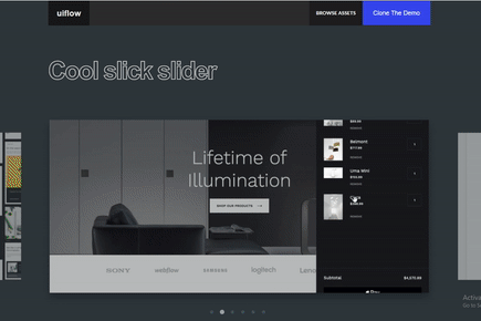 Slick Slider Technique Webflow Cloneable