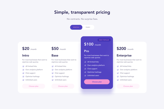 4 Column Pricing Table Webflow Cloneable