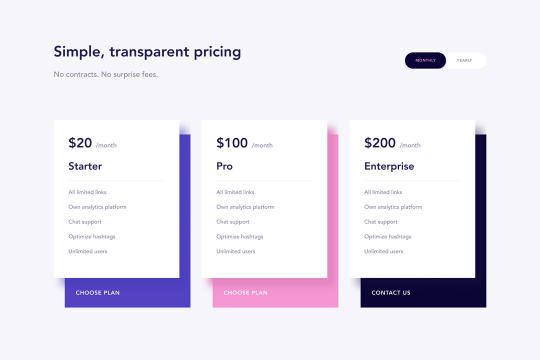 Three Column Pricing Page Webflow Cloneable
