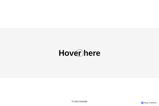 Text Invert Hover Effect Webflow Cloneable