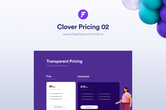 Simple Two Package Pricing Webflow Cloneable