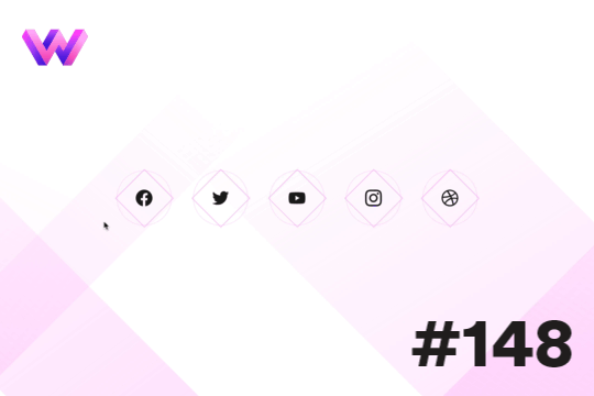 Social media animation Webflow Cloneable