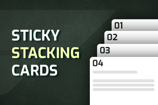 Stacking Sticky Cards on Scroll Webflow Cloneable
