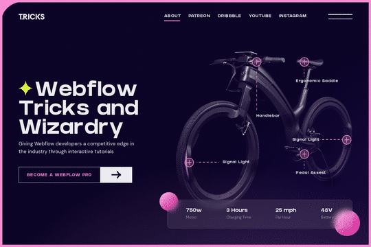 Interactive Hero Feature Animation Webflow Cloneable