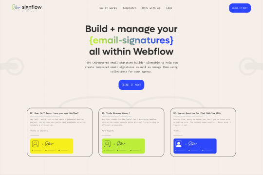 Email Signature Creator Webflow Cloneable