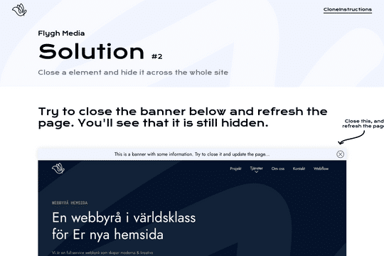 Close Element Cookie Method Webflow Cloneable