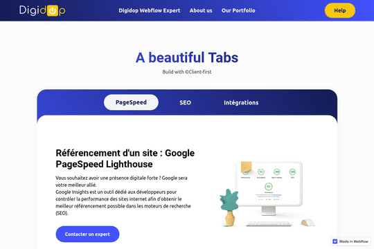 Client First Tabs Template Webflow Cloneable