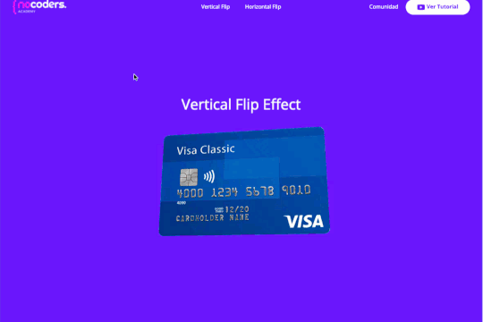 3D Credit Card Hover Effect Webflow Cloneable