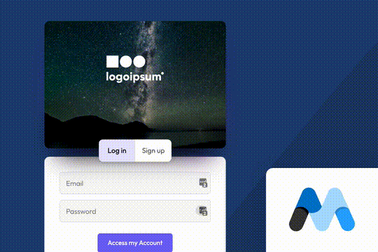 Login Sign Up Toggle Form Webflow Cloneable