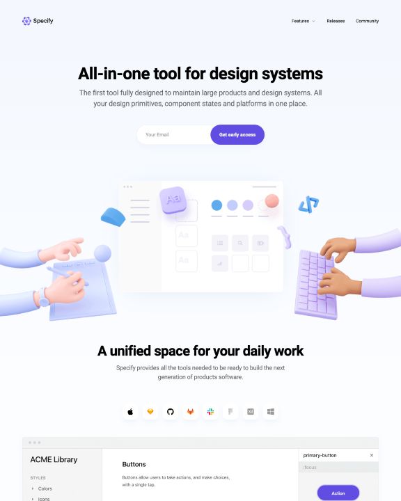 Design SaaS Webflow Template Specify Rebuild | FlowRadar
