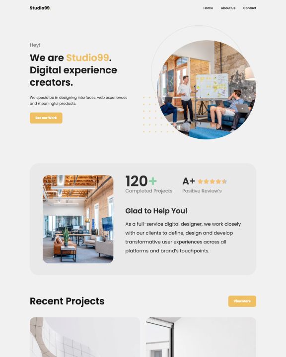 Digital Studio Webflow Template 007 Studio | FlowRadar