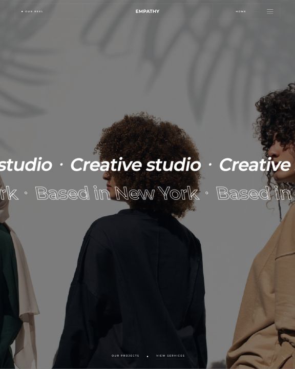 Creative Design Studio Webflow Template Empathy | FlowRadar