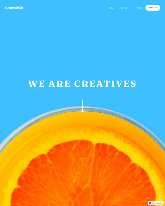 Creative Branding Webflow Template Sunnyside | FlowRadar