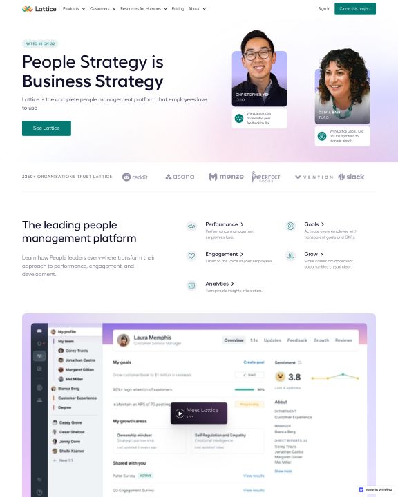 CRM Webflow Template Lattice Rebuild | FlowRadar