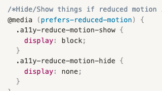 Reduced motion media query - Webflow Custom Code Snippets