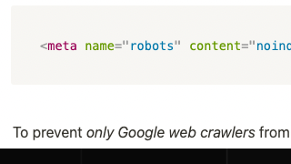 Google No Index - Webflow Custom Code Snippets