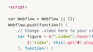 Play Background Video on Hover - Webflow Custom Code Snippets