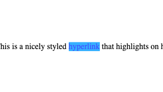 Hyperlink hover effect - Webflow Custom Code Snippets