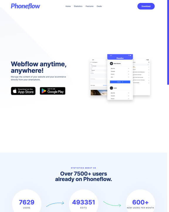 Phoneflow + Webflow Integrations Tutorials