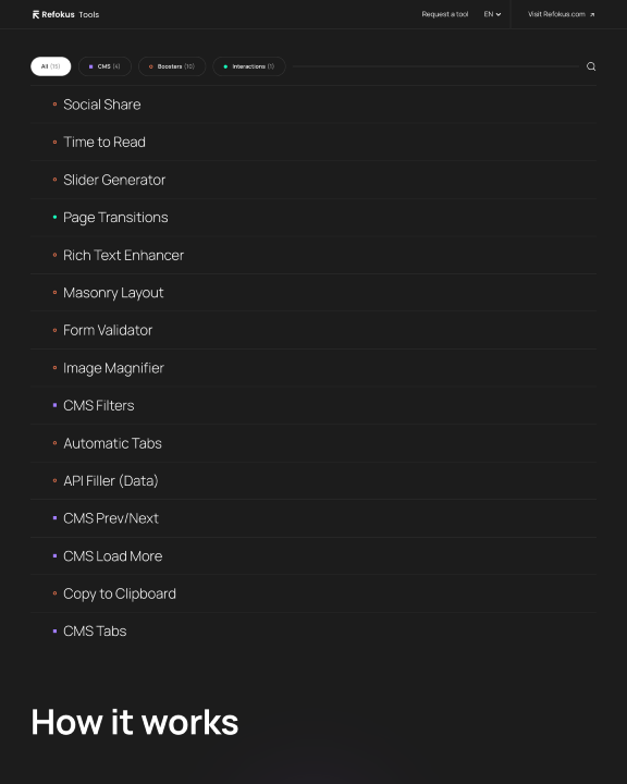 Refokus Tools + Webflow Integrations Tutorials