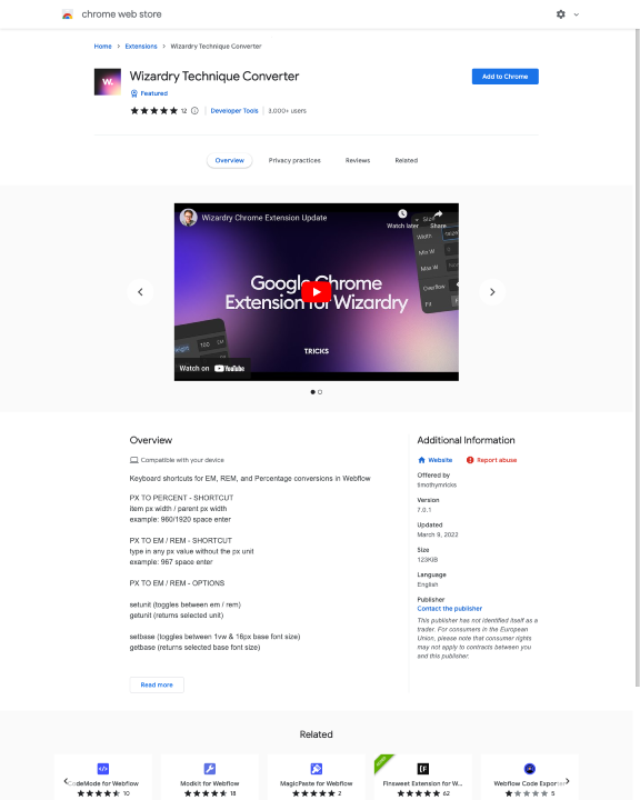 Wizardry Converter + Webflow Integrations Tutorials