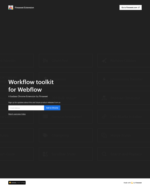 Finsweet Extension + Webflow Integrations Tutorials