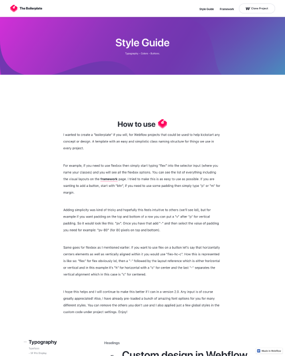 Boilerplate + Webflow Integrations Tutorials