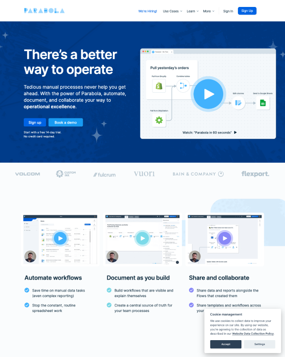 Parabola + Webflow Integrations Tutorials