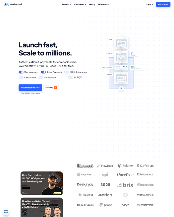 Memberstack + Webflow Integrations Tutorials